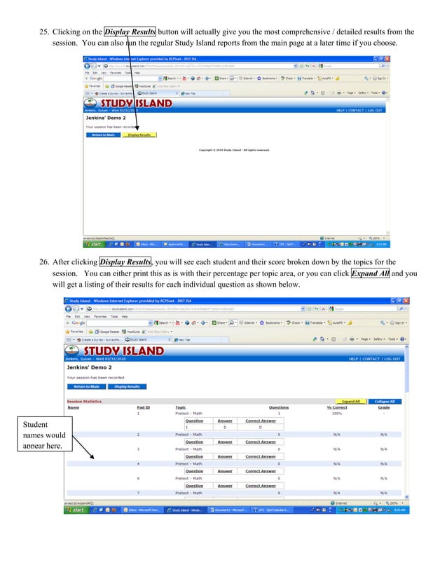 CPS / Einstruction Clickers In Study Island Newcheatsheet | PDF