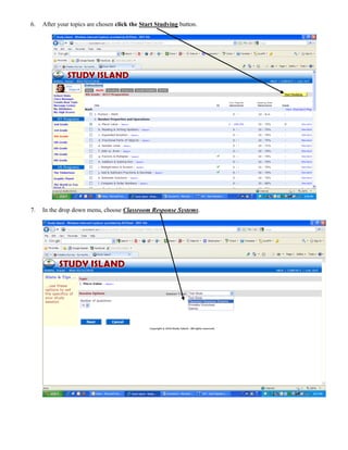 CPS / Einstruction Clickers In Study Island Newcheatsheet | PDF