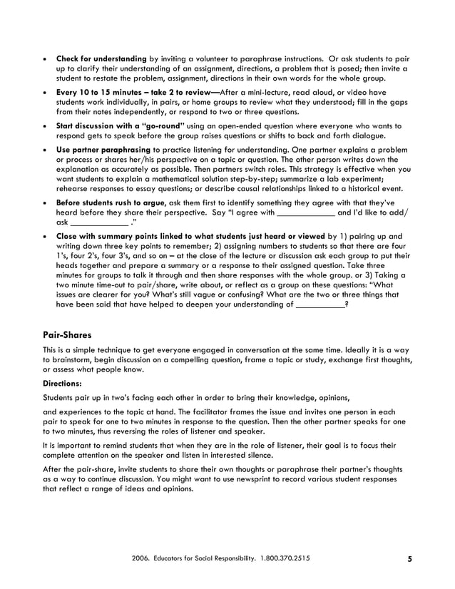 CPS Conflict Resolution #1