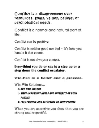 Cps conflict resolution #1 | DOC