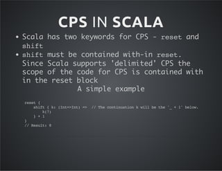 Cps (continuation passing style) in scala | PPT