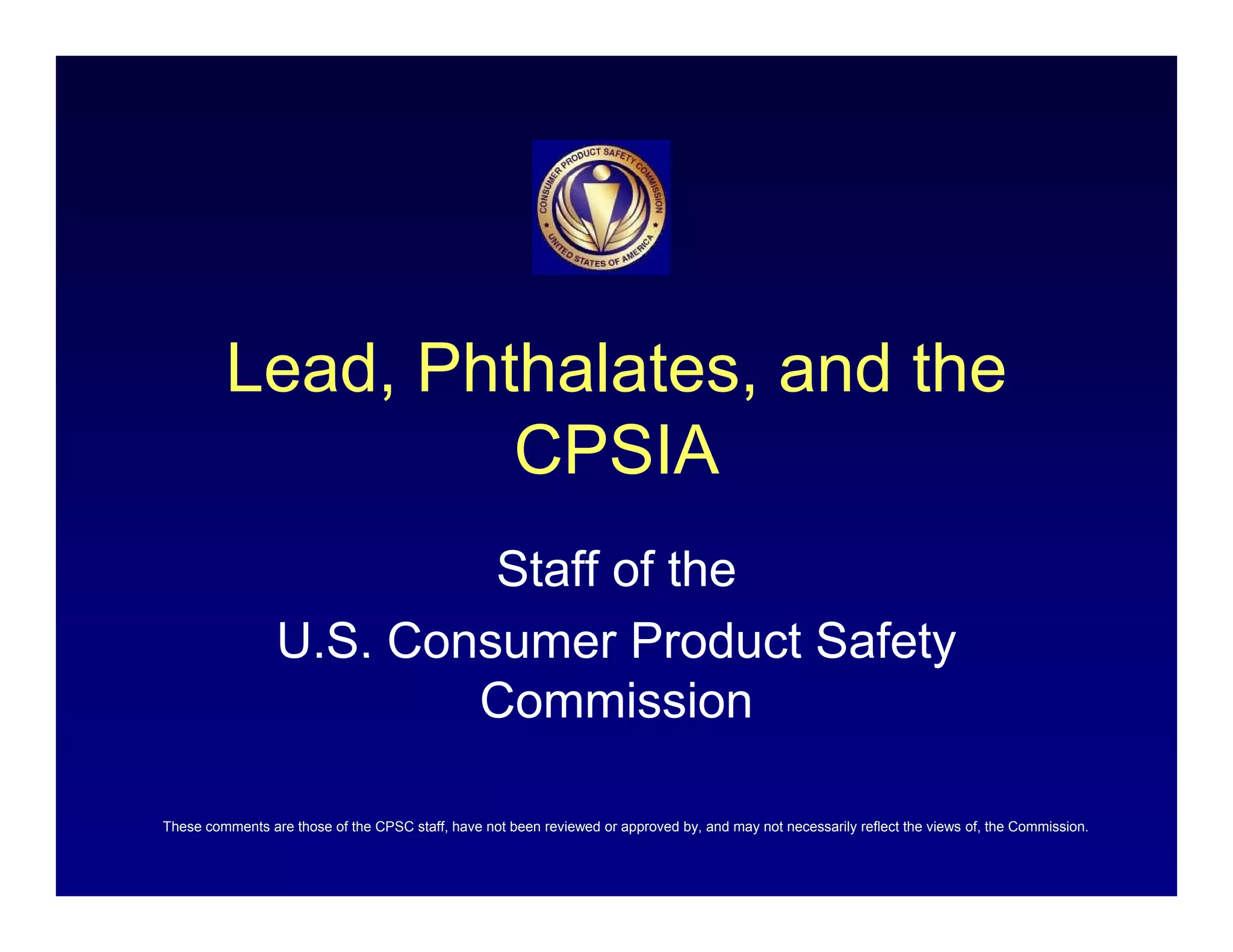 Cpsc Presentation 2009 | PDF