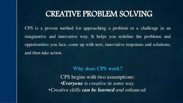 CPS = creative problem solving | PPTX