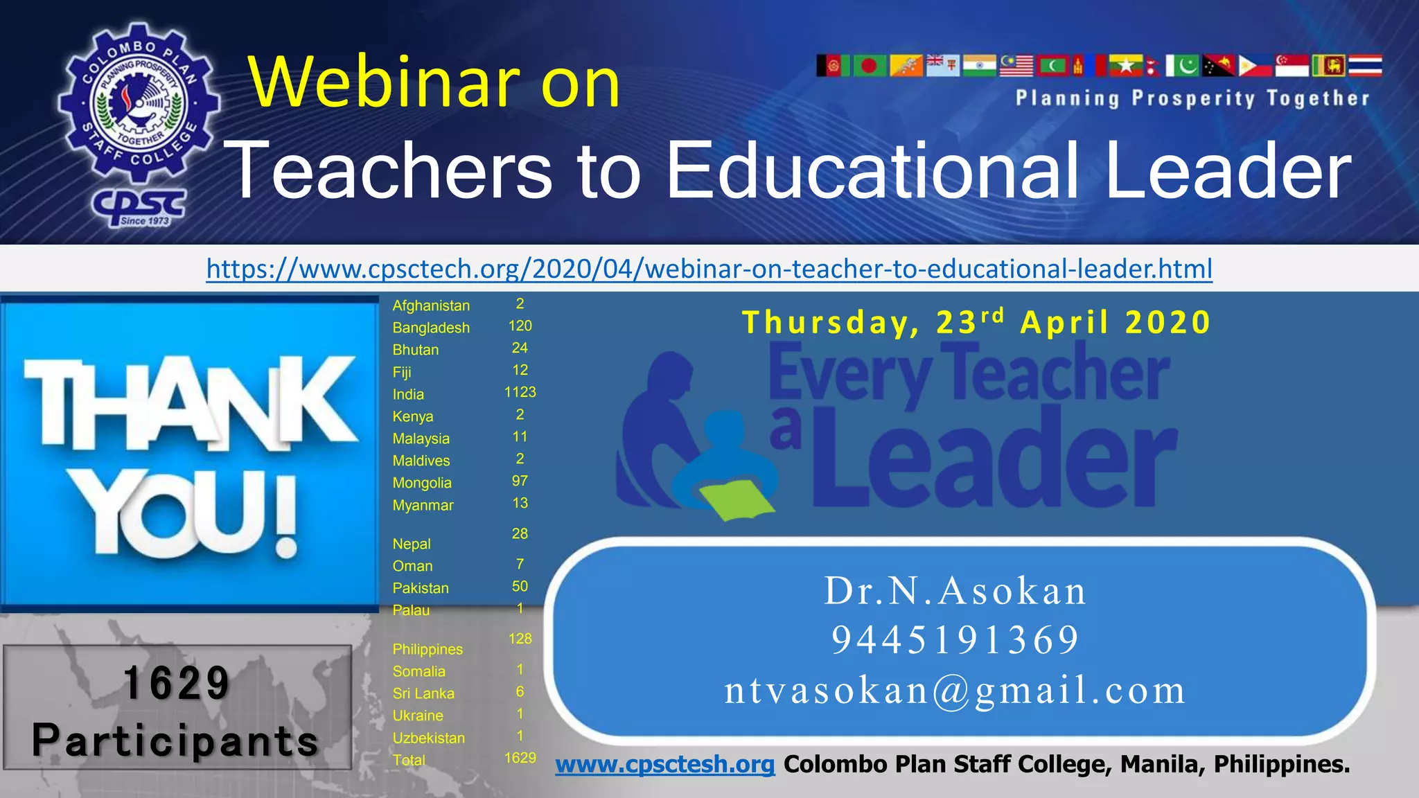 Webinar on Teachers to Educational Leader | PPTX