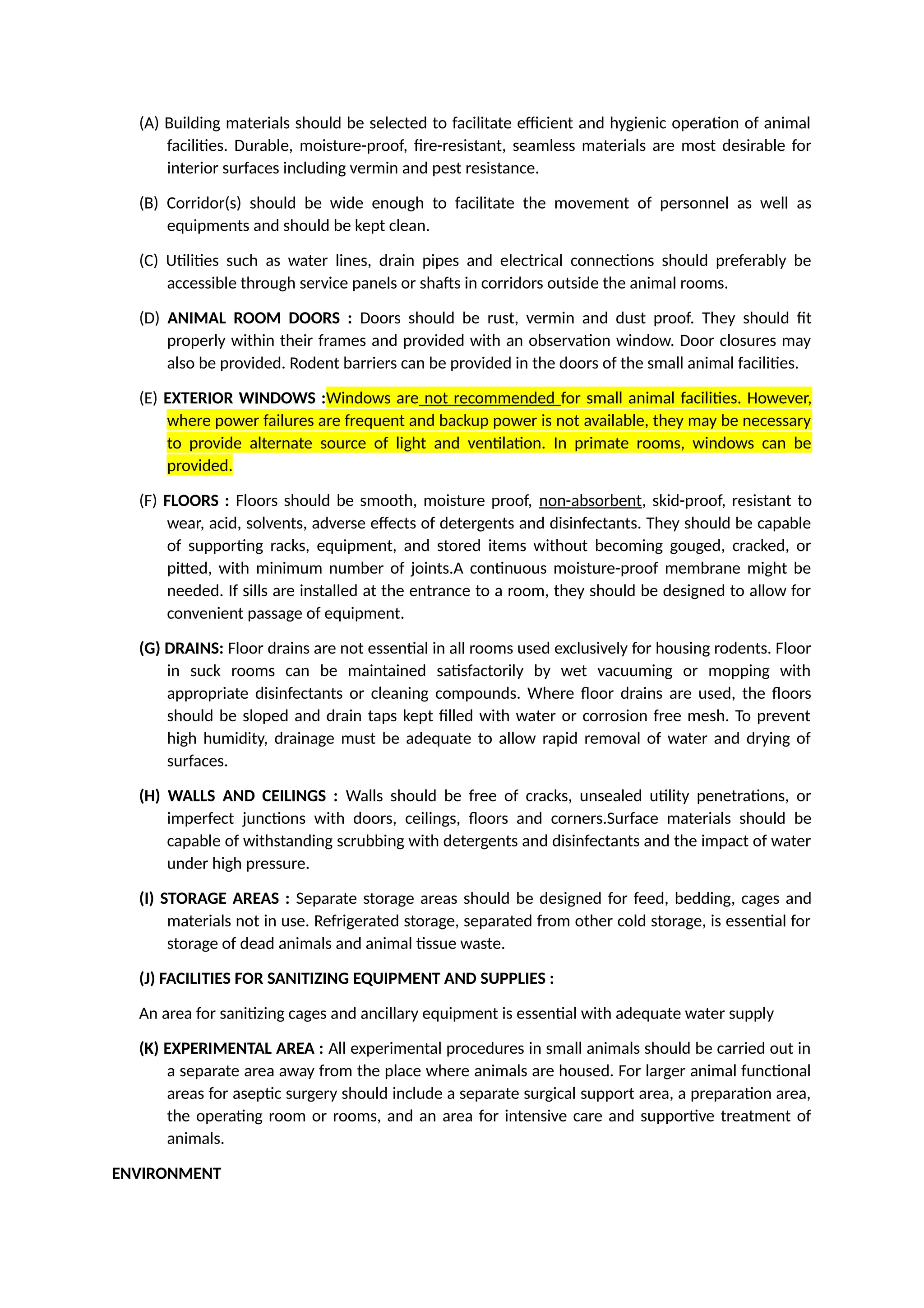 CPSEA GUIDELINES FOR LABORATORY ANIMAL FACILITY MOdule IV.docx