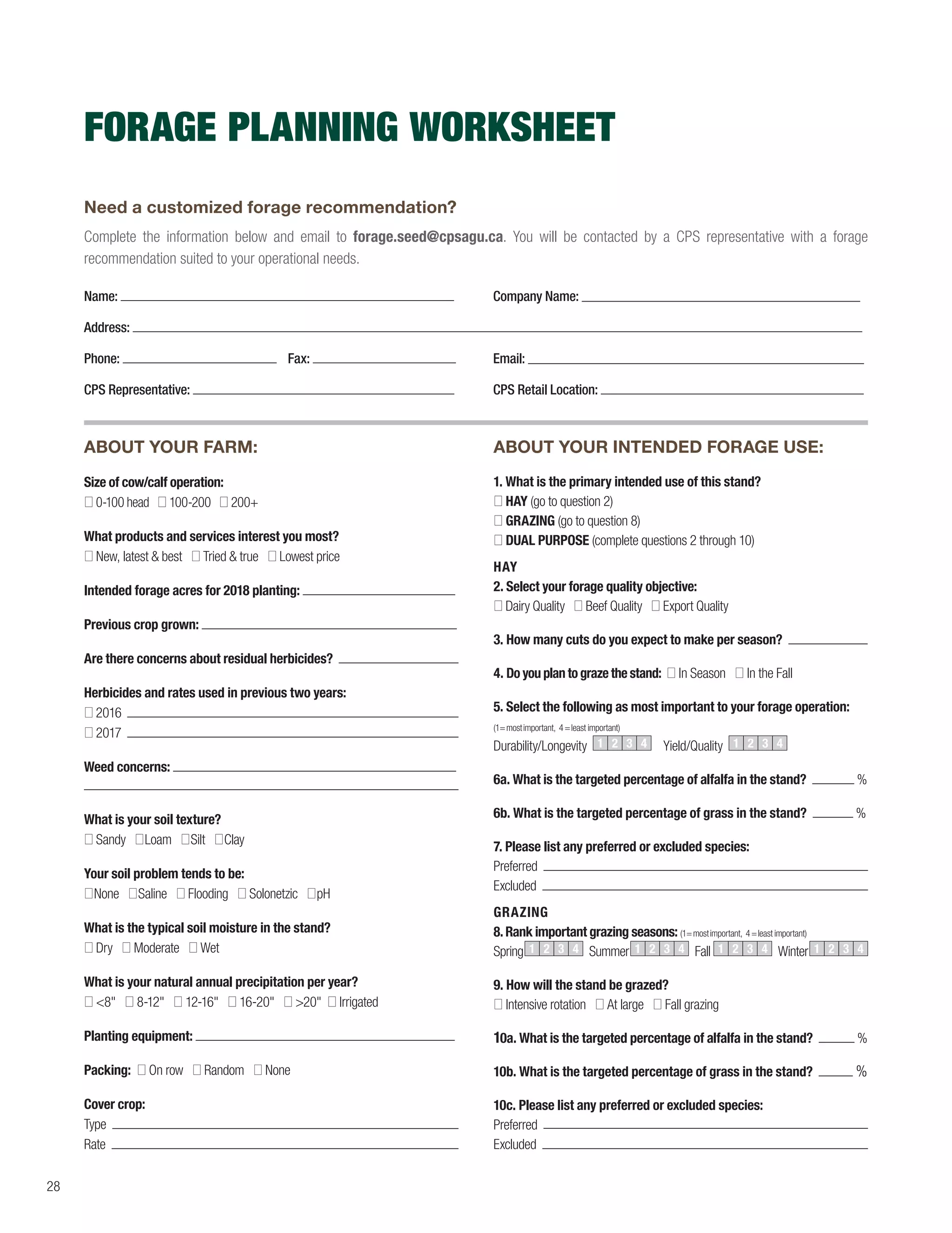 Cps+forage+guide+2018 | PDF