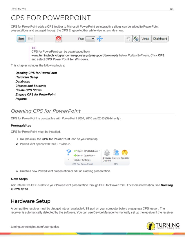 Cps for pc user guide
