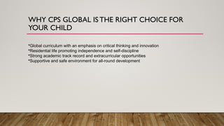 International Residential School Chennai | PPTX