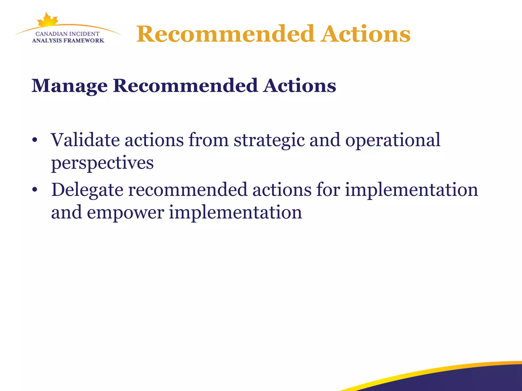 Module 3: Incident Analysis as part of the Incident Management ...