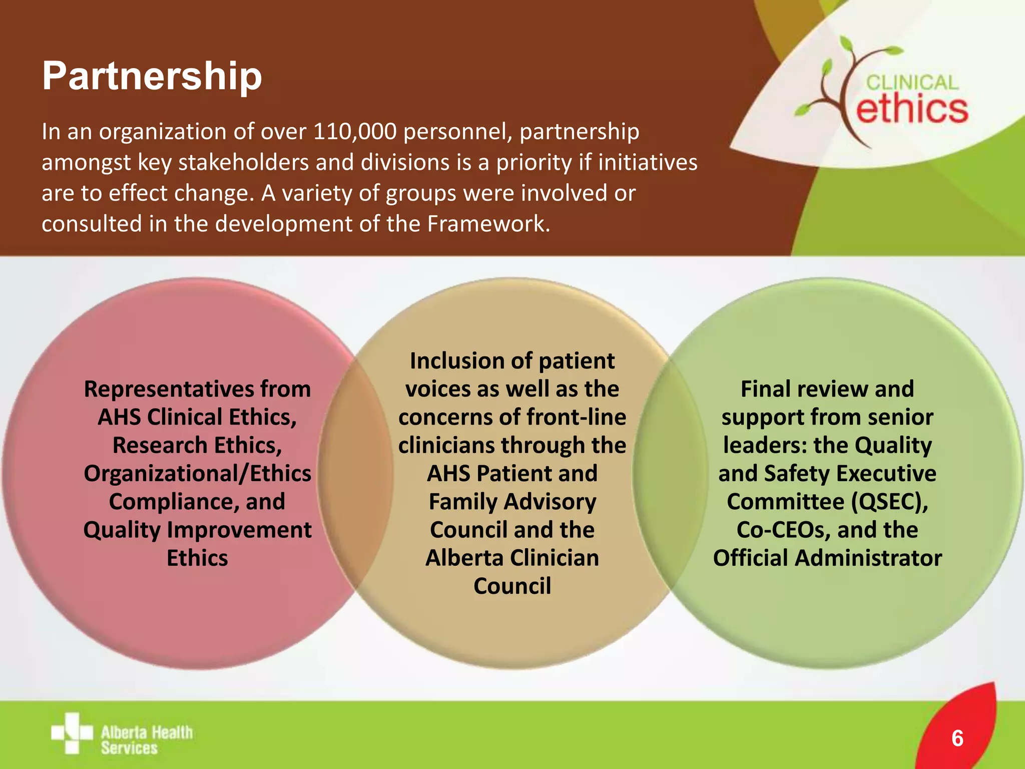 The Alberta Health Services Ethics Framework | PPTX