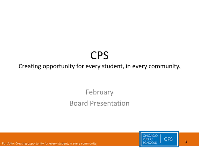 Presentation to Board on School Actions [CPS Portfolio Office] | PPT