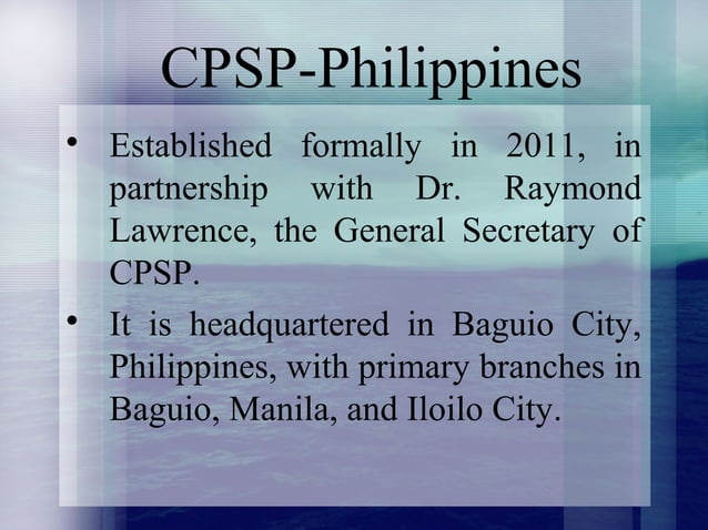 CPSP-Philippines Certification and Accreditation | PPT