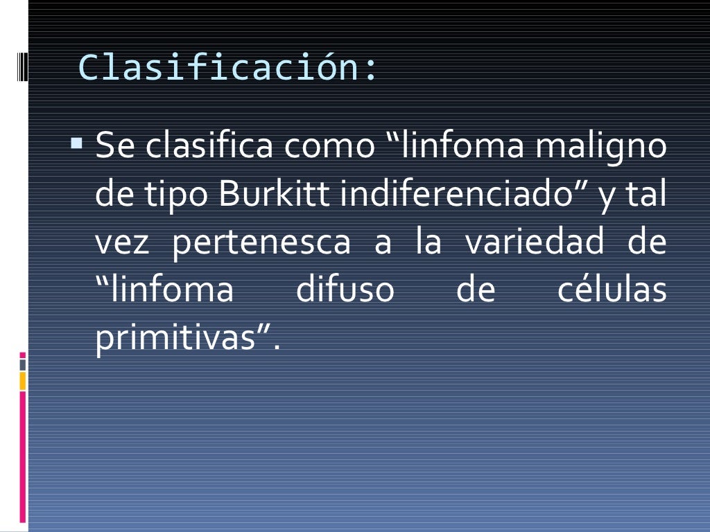 Cápsula Linfoma De Burkitt