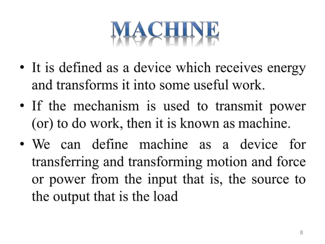Cpt 1 mechanisms and machines-31th july - 29th augus | PPTX | Physics | Science