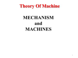 Cpt 1 mechanisms and machines-31th july - 29th augus | PPT