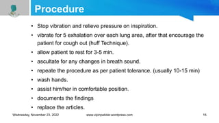 Chest Physiotherapy | PPTX