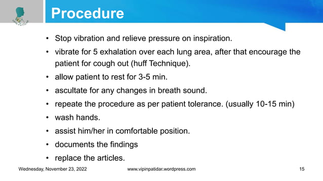 Chest Physiotherapy | PPT