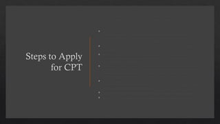 Information on Curriculum Practical Training | PPT