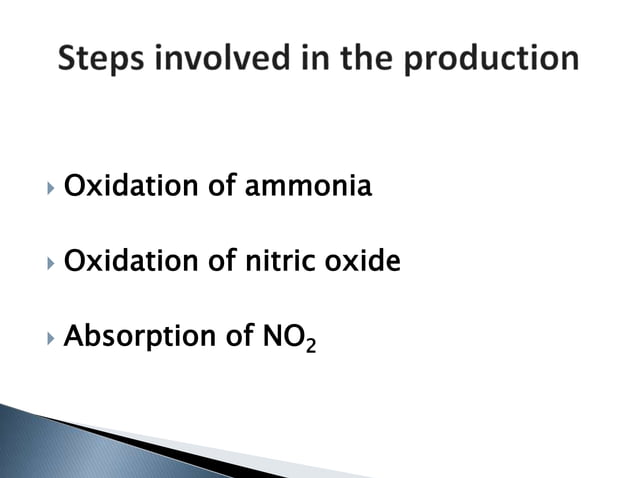 HNO3 MANUFACTURING WITH PROCESS FLOW DIAGRAM | PPTX