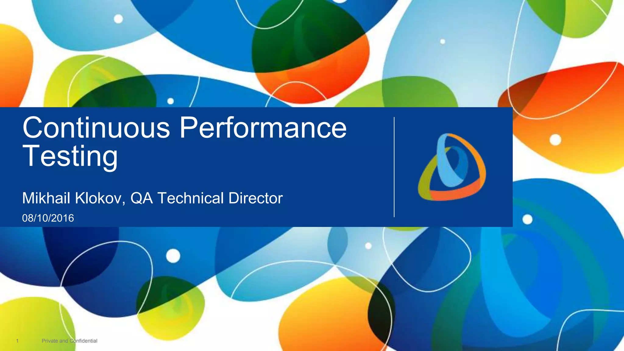Continuous Performance Testing | PPT