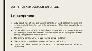 CPT009 - DEFINITION AND COMPOSITION OF SOIL.pptx