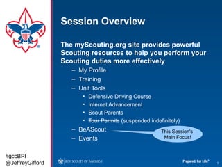 Introduction to myScouting.org and BeAScout.org