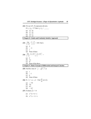 Cpt 2009 qa | PDF