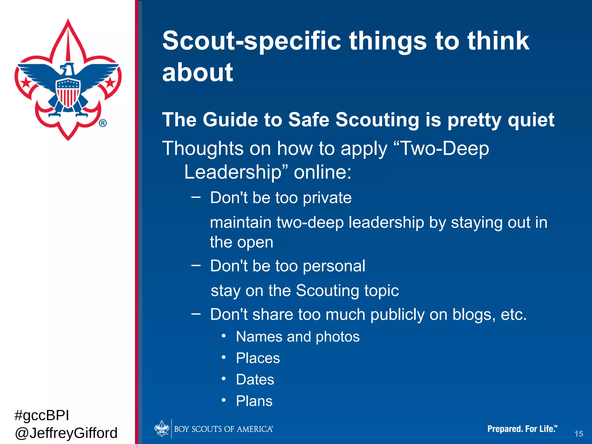 Social Media Tools and your Scouting Unit | PPT