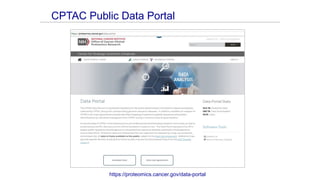 CPTAC Data Portal and Proteomics Data Commons | PDF
