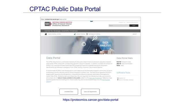 CPTAC Data Portal and Proteomics Data Commons | PPT