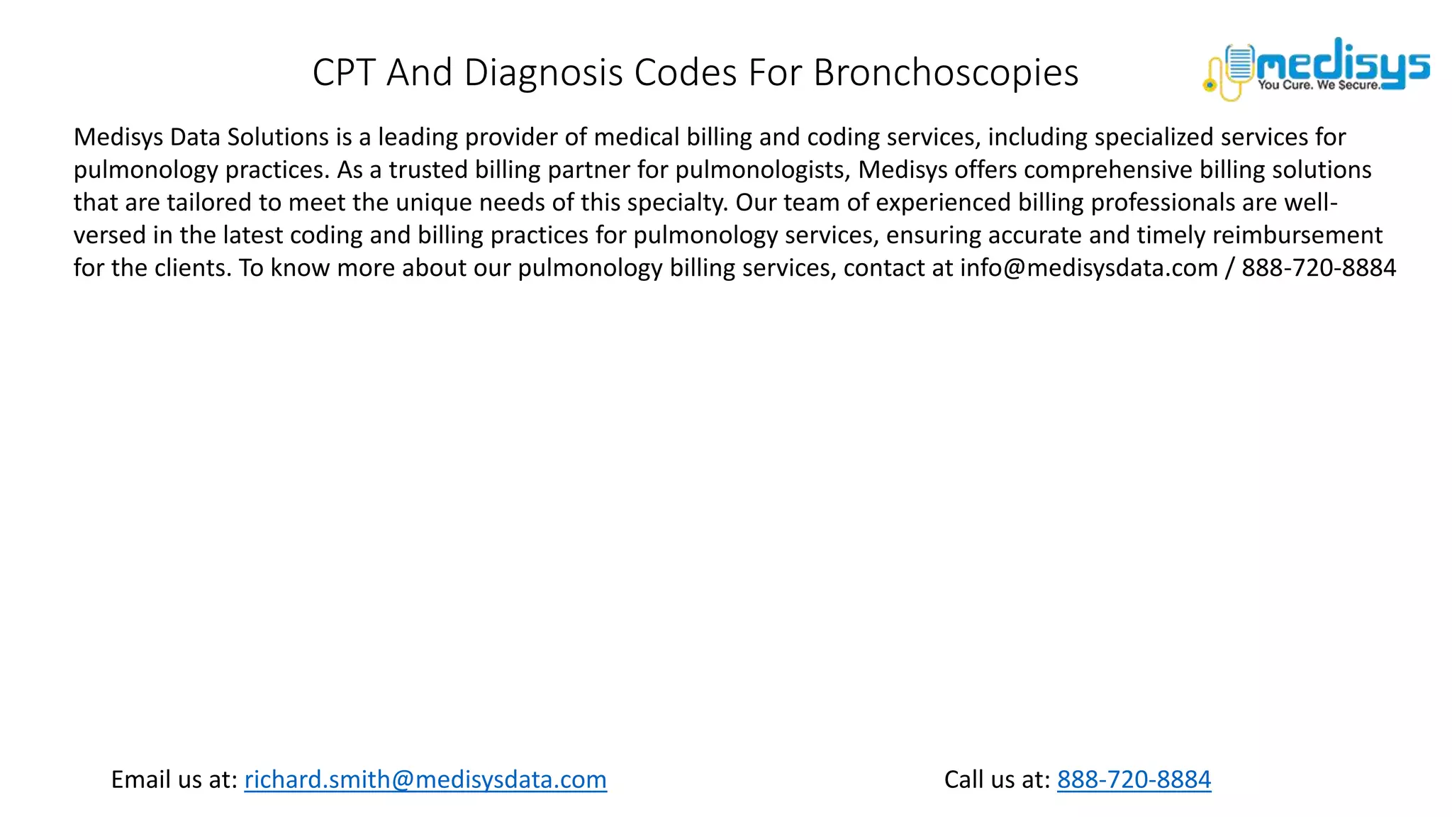 CPT And Diagnosis Codes For Bronchoscopies.pptx