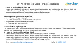 CPT And Diagnosis Codes For Bronchoscopies.pdf