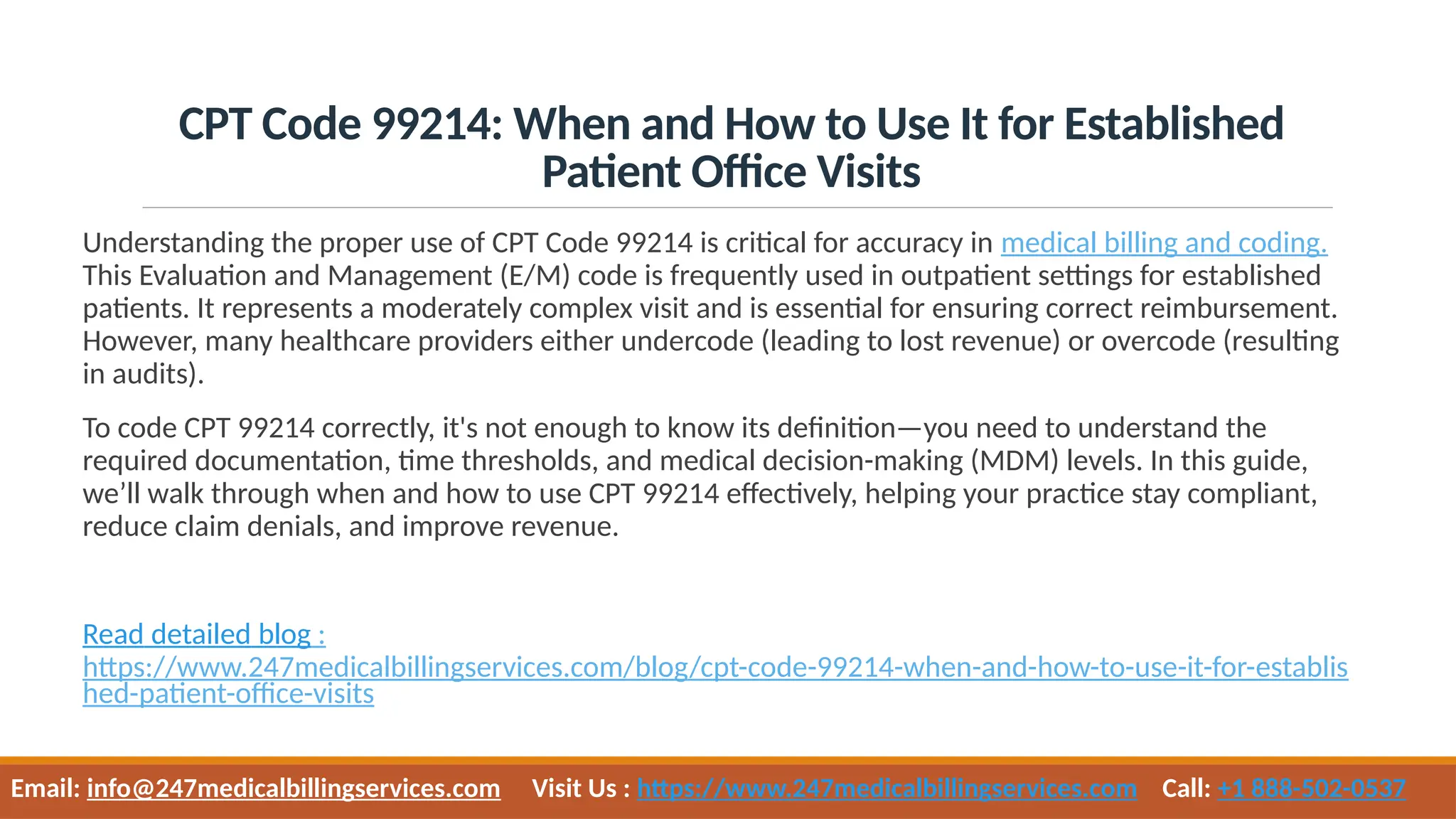 CPT Code 99214 When and How to Use It for Established Patient Office Visits.pptx