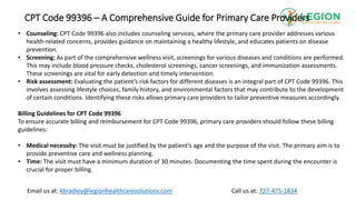 CPT Code 99396 – A Comprehensive Guide for Primary Care Providers.pptx