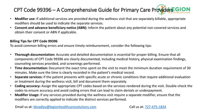 CPT Code 99396 – A Comprehensive Guide for Primary Care Providers.pptx