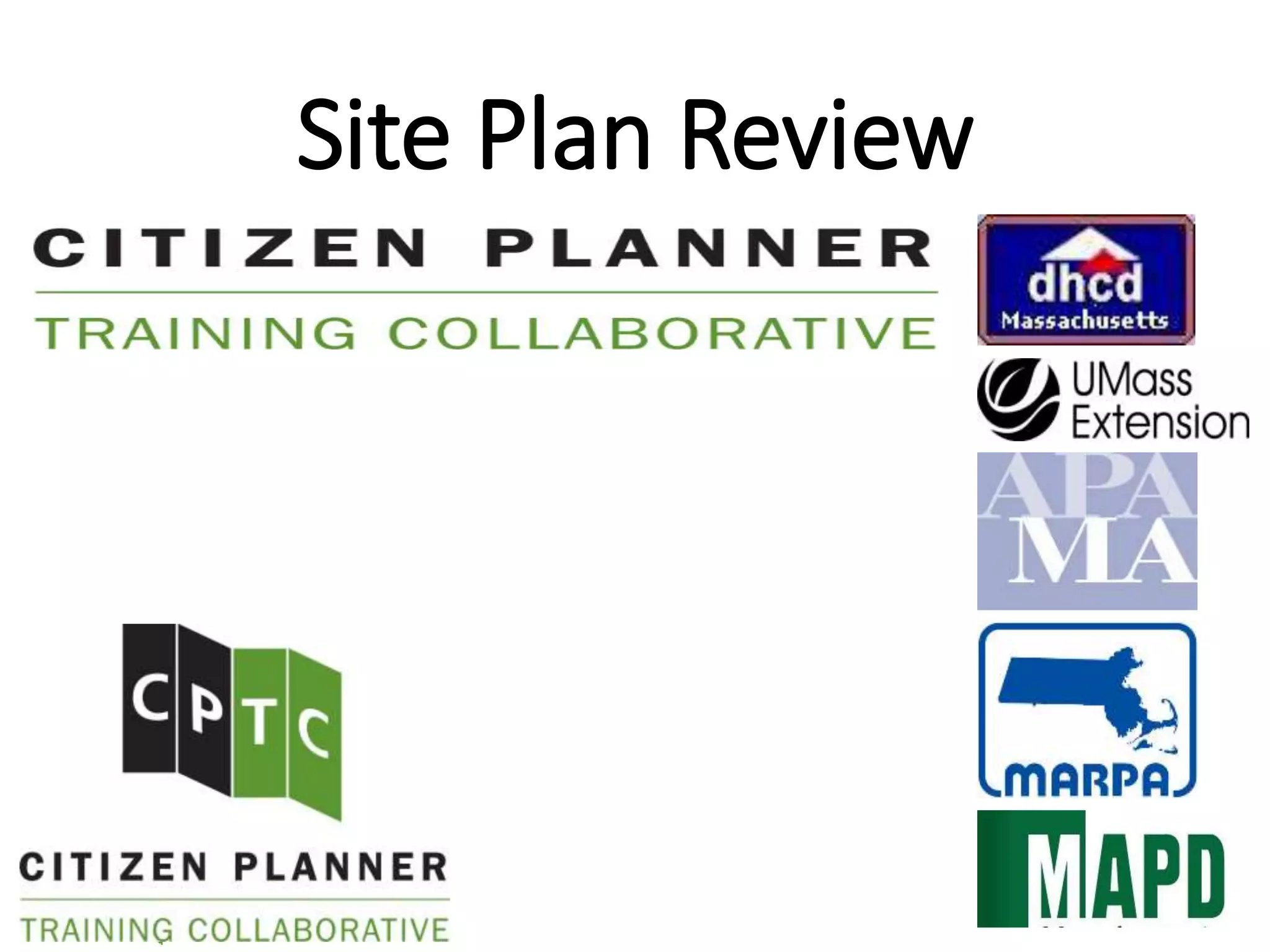 CPTC Site Plan Review module 8.23.2015