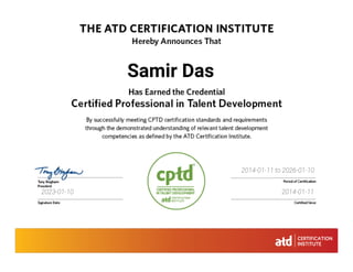 CPTD Certification | PDF