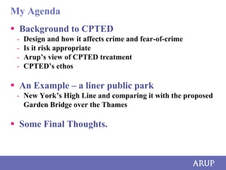 CPTED Presentation given to London First | PPT