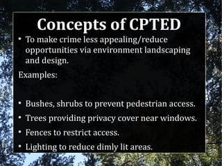 CPTED Presentation | PPT