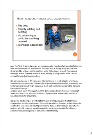 Respiratory Physiotherapy for Cerebral Palsy | PDF