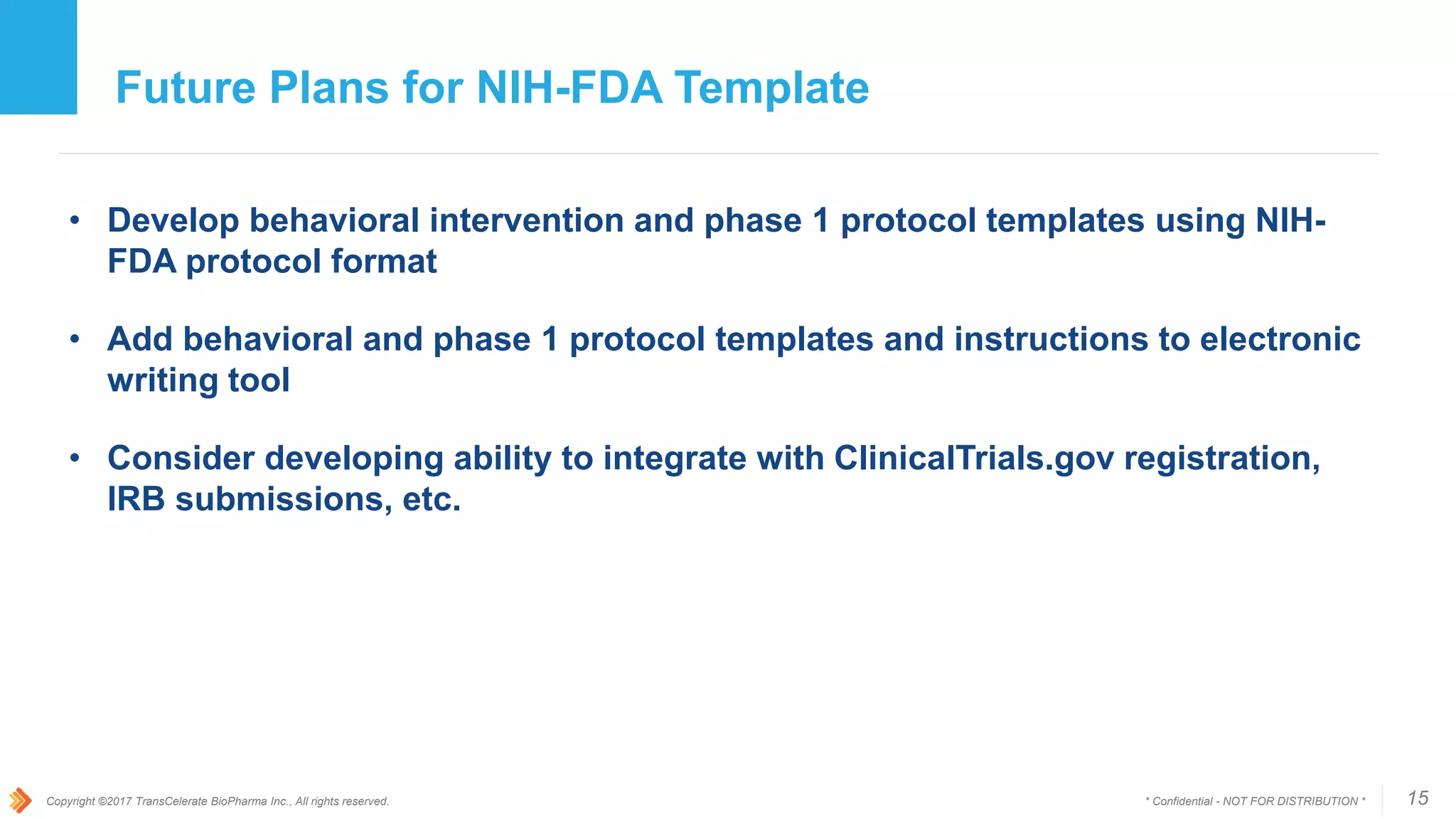 Common Protocol Template (CPT) Initiative - Collaboration with FDA and ...