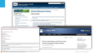 Common Protocol Template (CPT) Initiative - Collaboration with FDA and ...
