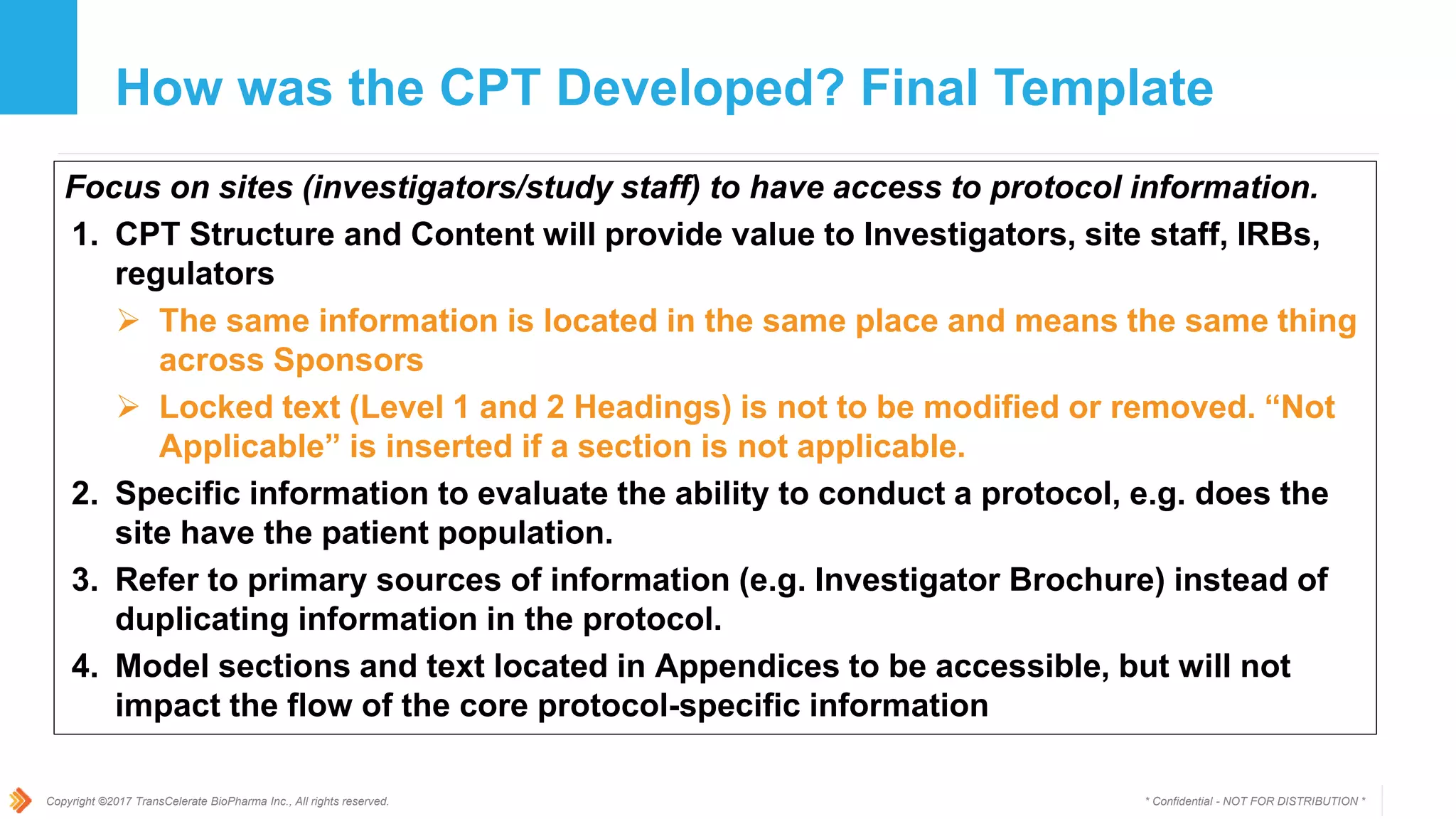 Common Protocol Template (CPT) Initiative - How was CPT Developed and ...