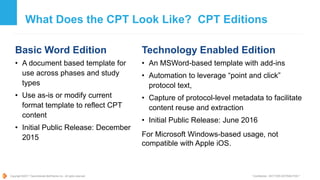 Common Protocol Template (CPT) Initiative - How was CPT Developed and ...