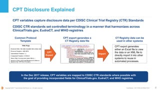 Common Protocol Template (CPT) Initiative - CPT and Disclosure: Connecting Critical Processes | PPT