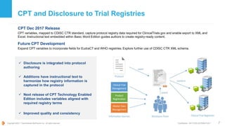 Common Protocol Template (CPT) Initiative - CPT and Disclosure: Connecting Critical Processes | PPT