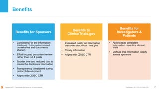 Common Protocol Template (CPT) Initiative - CPT and Disclosure: Connecting Critical Processes | PPT