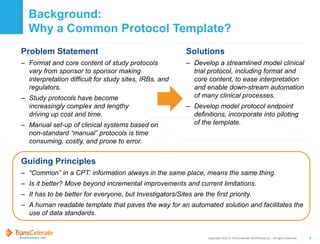 Common Protocol Template Executive Summary | PPT