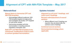 Common Protocol Template (CPT) Initiative - History and Evolution of CPT Releases | PPTX