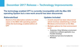 Common Protocol Template (CPT) Initiative - Summary of Changes in CPT (December 2017 Release) | PPTX